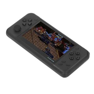 VINGVO Handheld Game Console, 1500mAh Color Screen 4.3inch HD Portable Game Console for Kids for Travel (Black)