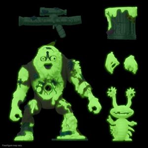 Super7 ULTIMATES! Teenage Mutant Ninja Turtles Muckman and Joe Eyeball (Glow in The Dark) - 7" TMNT Action Figure with Accessories Classic Cartoon Collectibles and Retro Toys