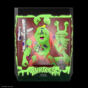 Super7 ULTIMATES! Teenage Mutant Ninja Turtles Muckman and Joe Eyeball (Glow in The Dark) - 7" TMNT Action Figure with Accessories Classic Cartoon Collectibles and Retro Toys