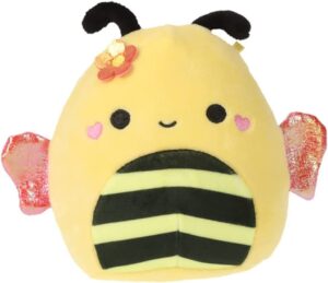 squishmallows 4.5" valentines sunny the bee with hearts