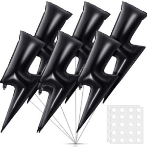 honoson 6 pcs 45 inch black lightning bolt balloons large flash foil party balloons flash birthday party supplies lightning bolt balloon for birthday wedding graduation party decor