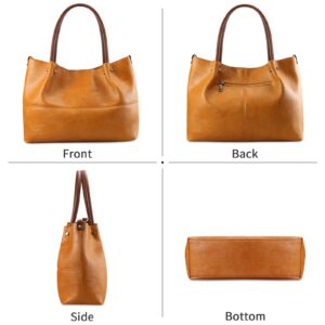 Handbags for Women Purses Vegan Leather Satchels Top-Handle Tote Shoulder Bags Designer Crossbody Bag Set 2pcs