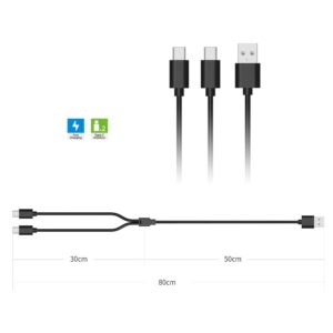 Charging Cable for PS VR2 Handle One Out of Two Charging Cable for PS5 Handle Type-C Interface Charging Cable