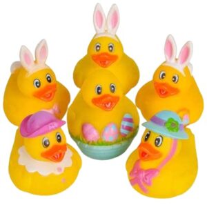 Easter Rubber Ducks toys 12 Easter Bunny Rubber Ducky (2 Inch) Easter Gift (Easter Bunny)