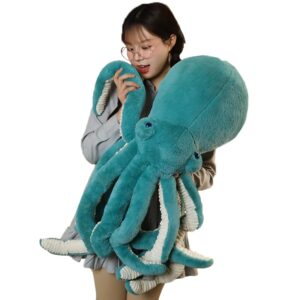 octopus stuffed animals octopus plush doll toys octopus stuffed toys gift for kids and lovers for birthday, christmas, valentine's day(25.6-inch green)