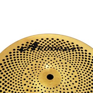 Low Volume Cymbal Pack 14'Hi-hat+16"Crash+18'Crash+20"Ride 5 Pieces Silver and Golden 10" Splash Cymbal