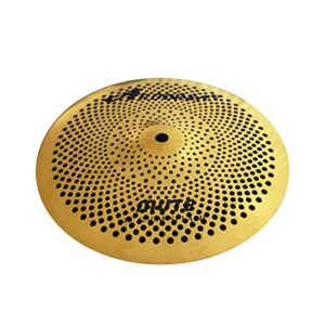 Low Volume Cymbal Pack 14'Hi-hat+16"Crash+18'Crash+20"Ride 5 Pieces Silver and Golden 10" Splash Cymbal