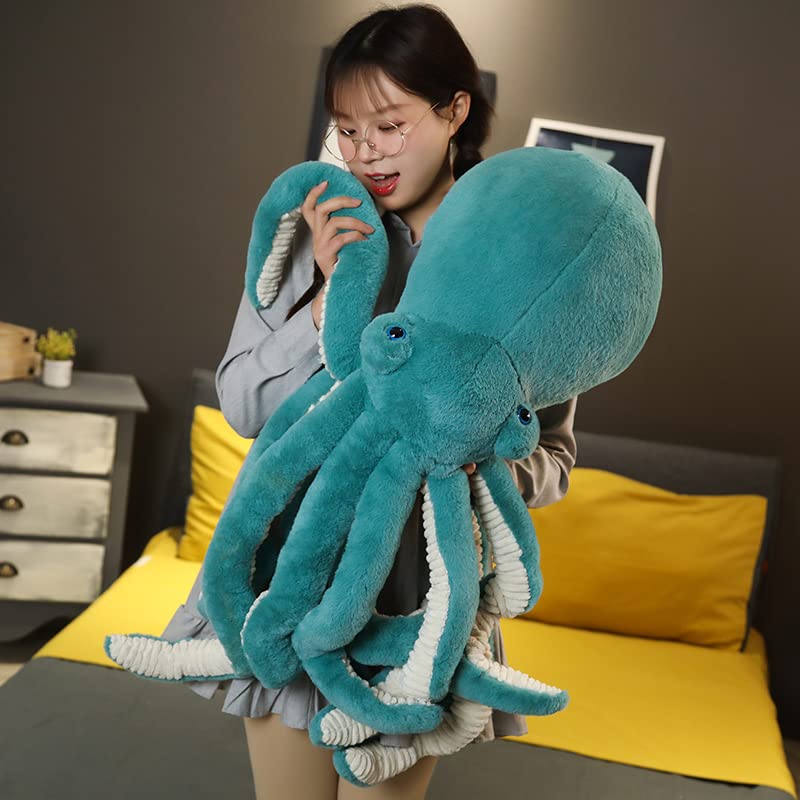 Octopus Stuffed Animals Octopus Plush Doll Toys Octopus Stuffed Toys Gift for Kids and Lovers for Birthday, Christmas, Valentine's Day(25.6-inch Green)