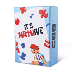 it's mathive card game for kids – interactive math game learning games for teens, adults – easy gameplay fast paced smart games for classroom, home – fun and educational games