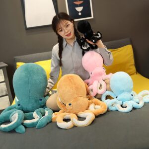 Octopus Stuffed Animals Octopus Plush Doll Toys Octopus Stuffed Toys Gift for Kids and Lovers for Birthday, Christmas, Valentine's Day(25.6-inch Green)