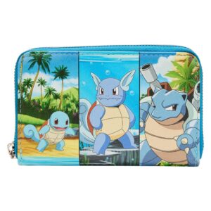 loungefly pokémon squirtle evolution zip around wallet standard