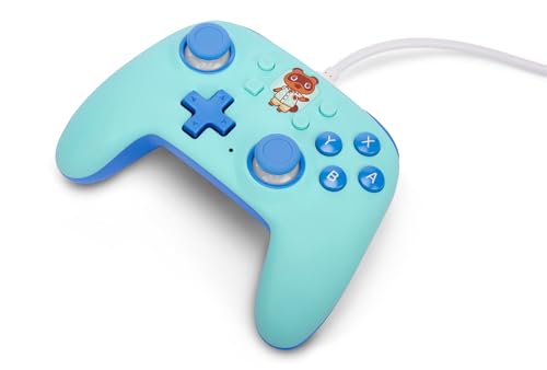 PowerA Nano Wired Controller for Nintendo Switch - Animal Crossing, Comfortable Ergonomics, Officially Licensed