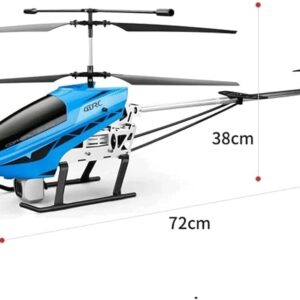 Hokcus 4Ghz Electric Rc Aircraft 72Cm Large Remote Control Helicopter with Camera Alloy Fall Resistant Rc Airplane Birthday Gift/2Battery Packs/2Battery Packs