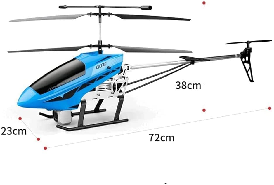 Hokcus 4Ghz Electric Rc Aircraft 72Cm Large Remote Control Helicopter with Camera Alloy Fall Resistant Rc Airplane Birthday Gift/2Battery Packs/2Battery Packs