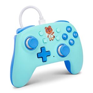 PowerA Nano Wired Controller for Nintendo Switch - Animal Crossing, Comfortable Ergonomics, Officially Licensed