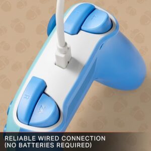 PowerA Nano Wired Controller for Nintendo Switch - Animal Crossing, Comfortable Ergonomics, Officially Licensed