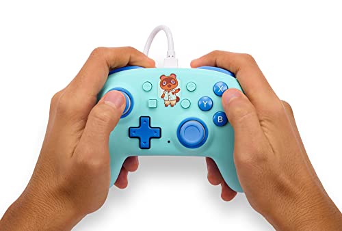 PowerA Nano Wired Controller for Nintendo Switch - Animal Crossing, Comfortable Ergonomics, Officially Licensed