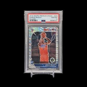 darius bazley 2019-20 nba hoops premium stock rookie card pulzar psa 10