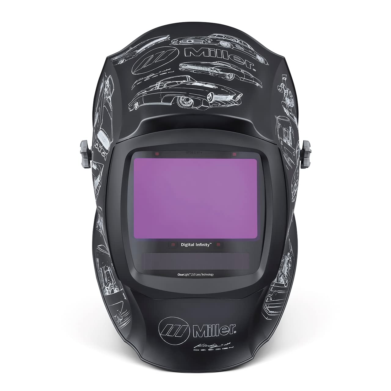 Miller 292933 Digital Infinity '22 Welding Helmet with ClearLight 2.0 Lens, Kindig-it Design