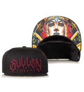 sullen nightfall lifestyle graphic snapback adjustable hat black