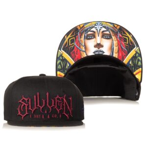 Sullen Nightfall Lifestyle Graphic Snapback Adjustable Hat Black