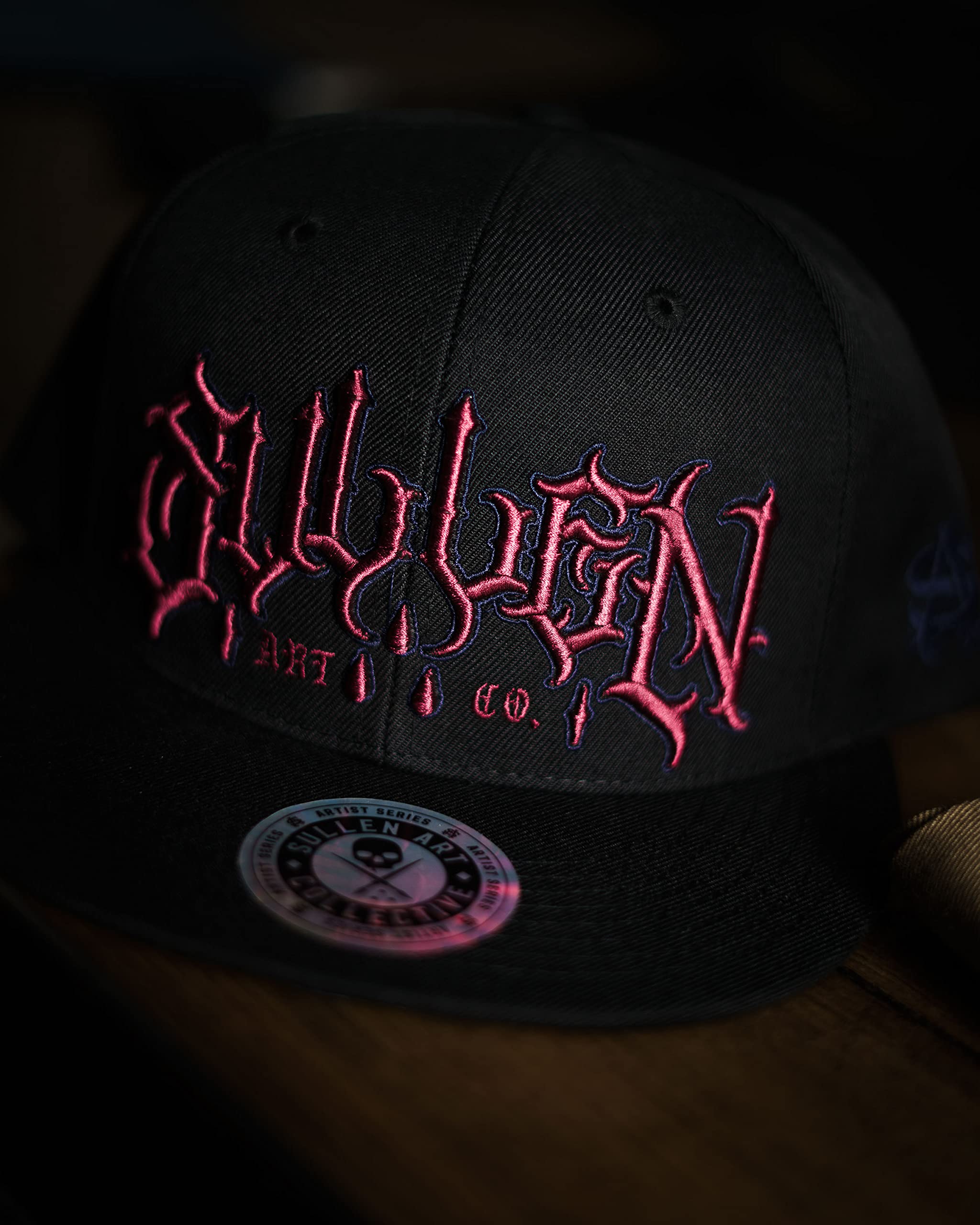 Sullen Nightfall Lifestyle Graphic Snapback Adjustable Hat Black