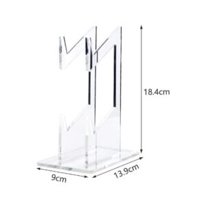 1 Piece Double Layer Clear Acrylic Universal Controller Stand Acrylic Game Controller Holder Acrylic Console Stand Gaming Controller Holder for Game Console Handle Display Storage