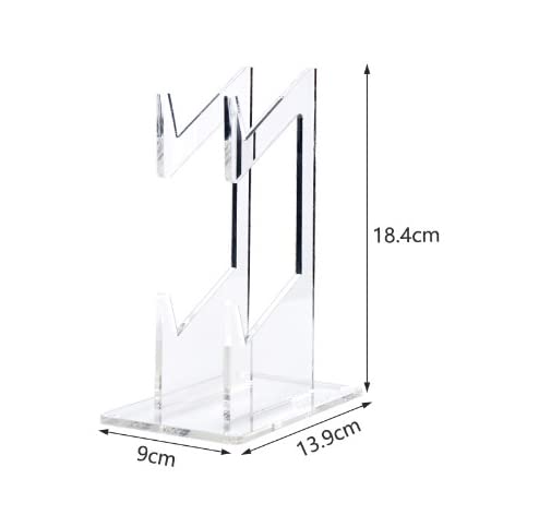 1 Piece Double Layer Clear Acrylic Universal Controller Stand Acrylic Game Controller Holder Acrylic Console Stand Gaming Controller Holder for Game Console Handle Display Storage