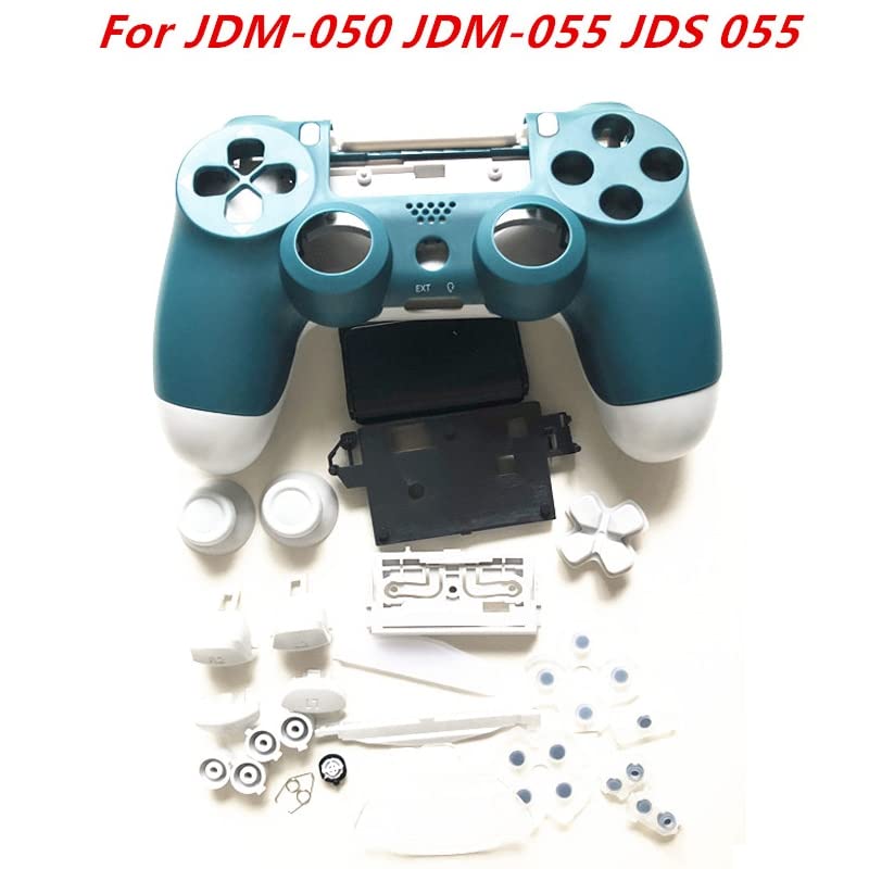 Replacement Full Housing Case Shell with Buttons Kit for Game Controller Replacement Set for PS4 Pro JDS 055 JDM-050 JDM-055 Repair Cover (Berry Blue)