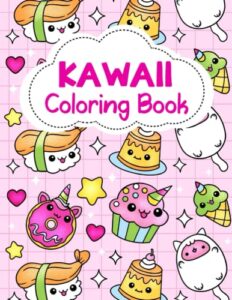 kawaii coloring book: kawaii food coloring book for kids and adults