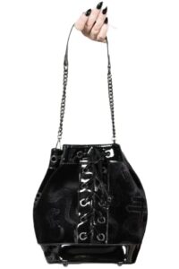 killstar oherworld drawstring bag goth corset detail goth punk grunge