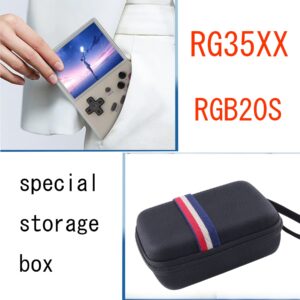 JINMEI Hard EVA Carrying Case Compatible with RG35XX/RGB20S Handheld Game Console Case.