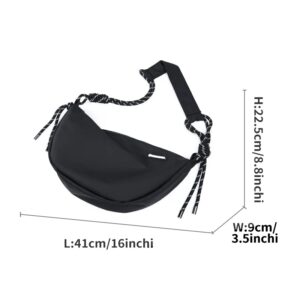 MOYYI Crescent Bag Crossbody Large Half Moon Dumpling Bag for Women