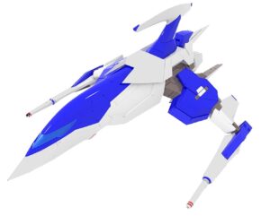 plum dariusburst chronicle saviours: legend silver hawk 2-piece model kit