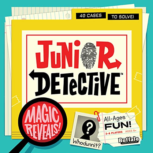 Buffalo Games - Junior Detective - Family Game Night Mystery - Multiple Case Files for Varied Playthroughs - Ages 8 and Up