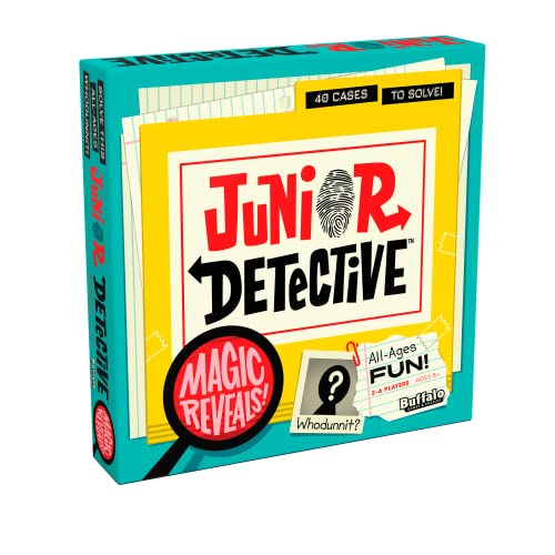 Buffalo Games - Junior Detective - Family Game Night Mystery - Multiple Case Files for Varied Playthroughs - Ages 8 and Up