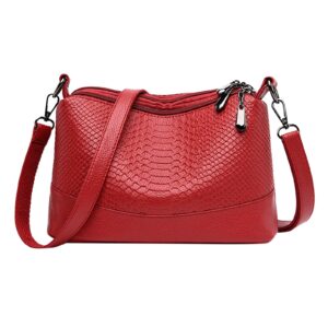 crossbody bags for women fashion full grain pure leathe sling bag removable straps anti-theft zipper top-handle bags wallets