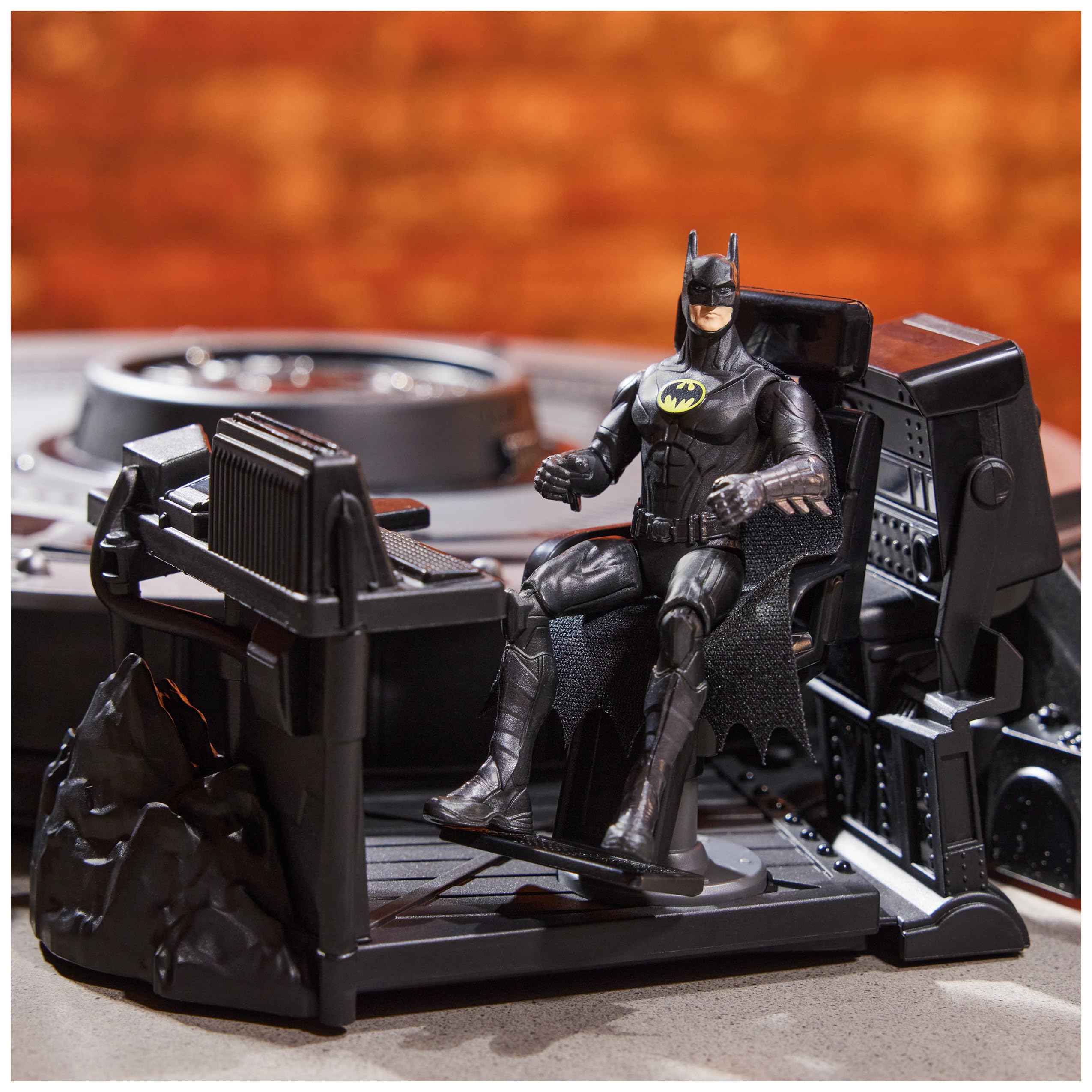 DC Comics, Official 1989 Batmobile RC, Exclusive Batman Figure, Limited Edition Collector's Item, Smoke Effects, Batcave Chargeable Base, Ages 14+