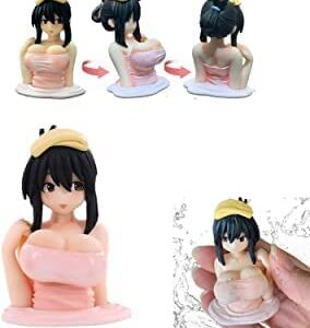 2023 Kawaii Shaking Chest Ornaments,Anime Beautiful Girl Car Ornament Q-Version Toy Gifts,Cute Shake Girl Car Dashboard Decorations,Action Model Doll for Room Desktop Car Dashboard (3pc-Mix Anime)