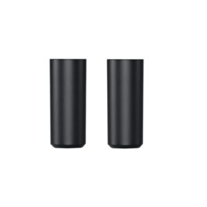 2 pack blx2 microphone battery cup cover for shure blx2/sm58 handheld transmitter (black)