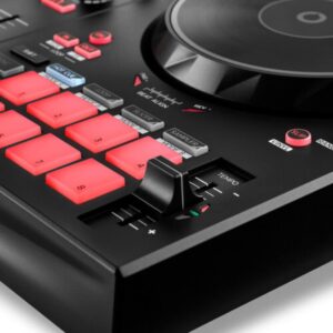 Hercules DJ Control Inpulse 300 2-Deck USB DJ Controller for Serato DJ Lite and DJUCED Bundle with 6' Comprehensive Standard Series 3.5mm Stereo Mini Plug to 2 RCA Plugs Audio Cable