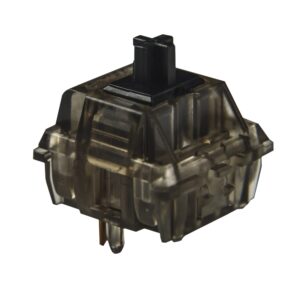 gateron ink series v2 transparent smokey housing 5 pin switches black silent black blue box yellow red custom switch for all mechanical keyboard (ink black 70 pcs)