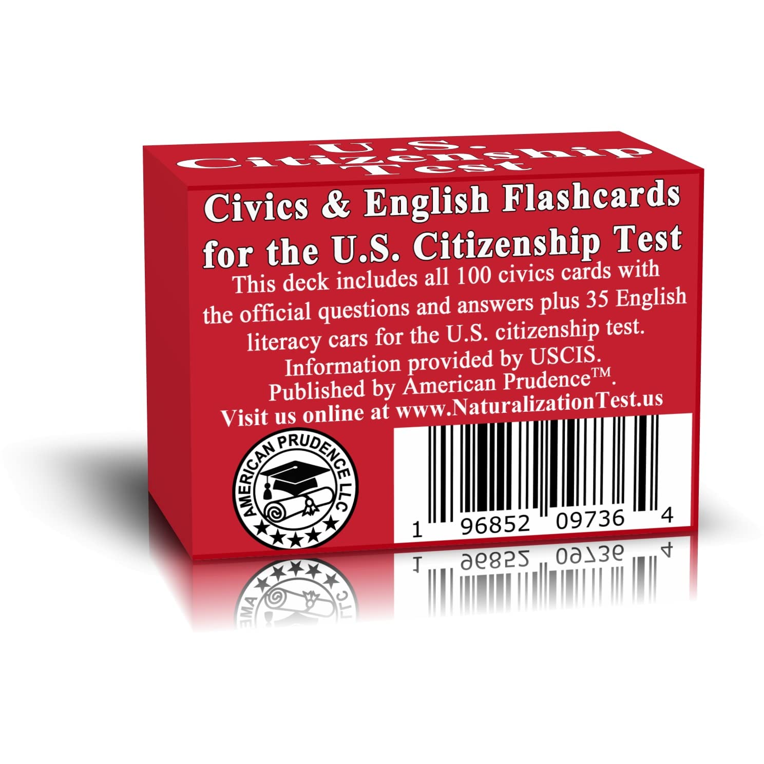 Civics and English flashcards to Study for The US citizenship Test with Official 100 USCIS Illustrated Questions and Answers for American Civics and English Proficiency Exams