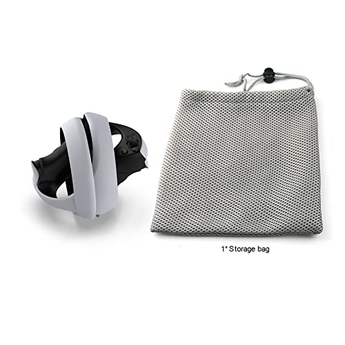 VR Storage Bag Compatible for PS VR2, Carrying Case Cover for VR Gaming Headset Hard Travel Box for Virtual Reality Headsets Handle Protective Suitcase Pouch for VR Controller