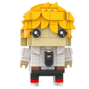 Chainsaw Man Denji and Power Building Blocks Building Set, Popular Anime Toys, Figures, Collectibles, Recommended Suitables for Anime Fans (343 Pieces)