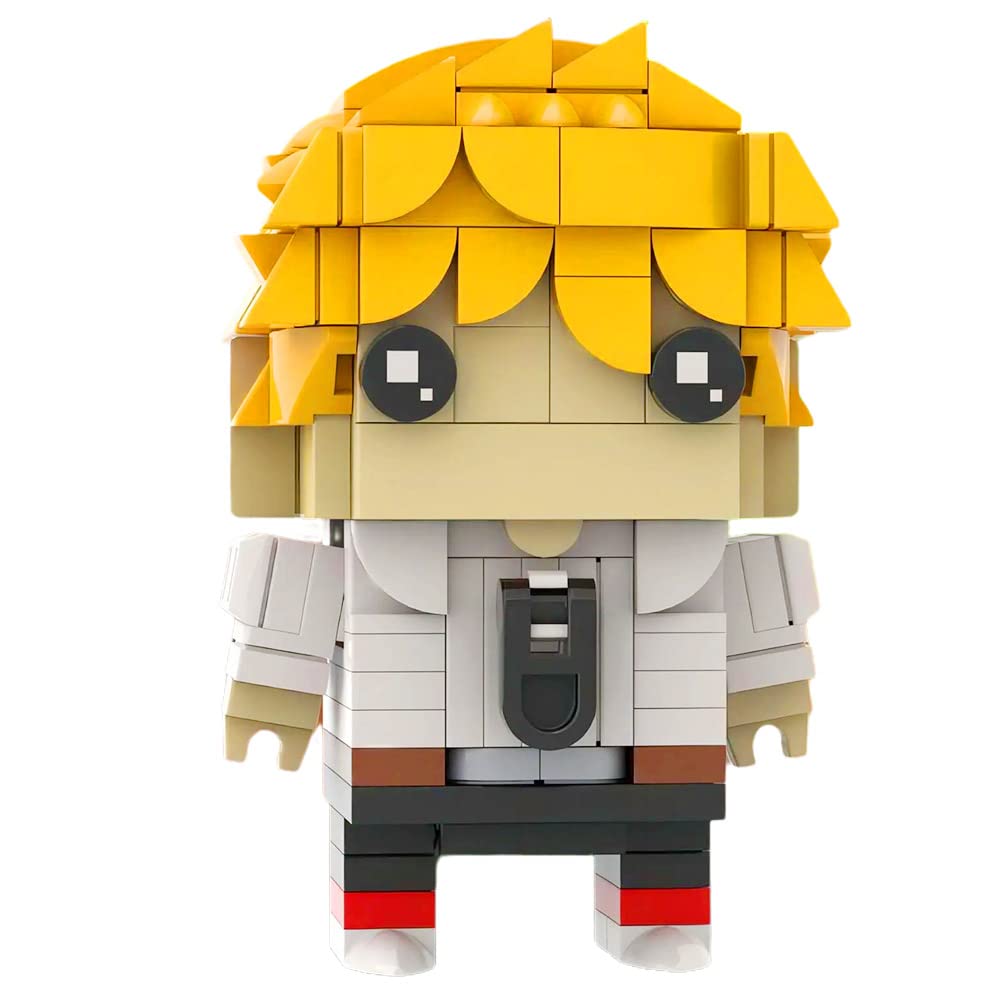 Chainsaw Man Denji and Power Building Blocks Building Set, Popular Anime Toys, Figures, Collectibles, Recommended Suitables for Anime Fans (343 Pieces)