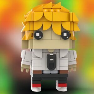 Chainsaw Man Denji and Power Building Blocks Building Set, Popular Anime Toys, Figures, Collectibles, Recommended Suitables for Anime Fans (343 Pieces)