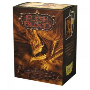 dragon shield sleeves – limited edition matte art: flesh and blood: kyloria 100 ct - compatible with pokémon, magic the gathering cards & digimon mtg tcg ocg & hockey cards