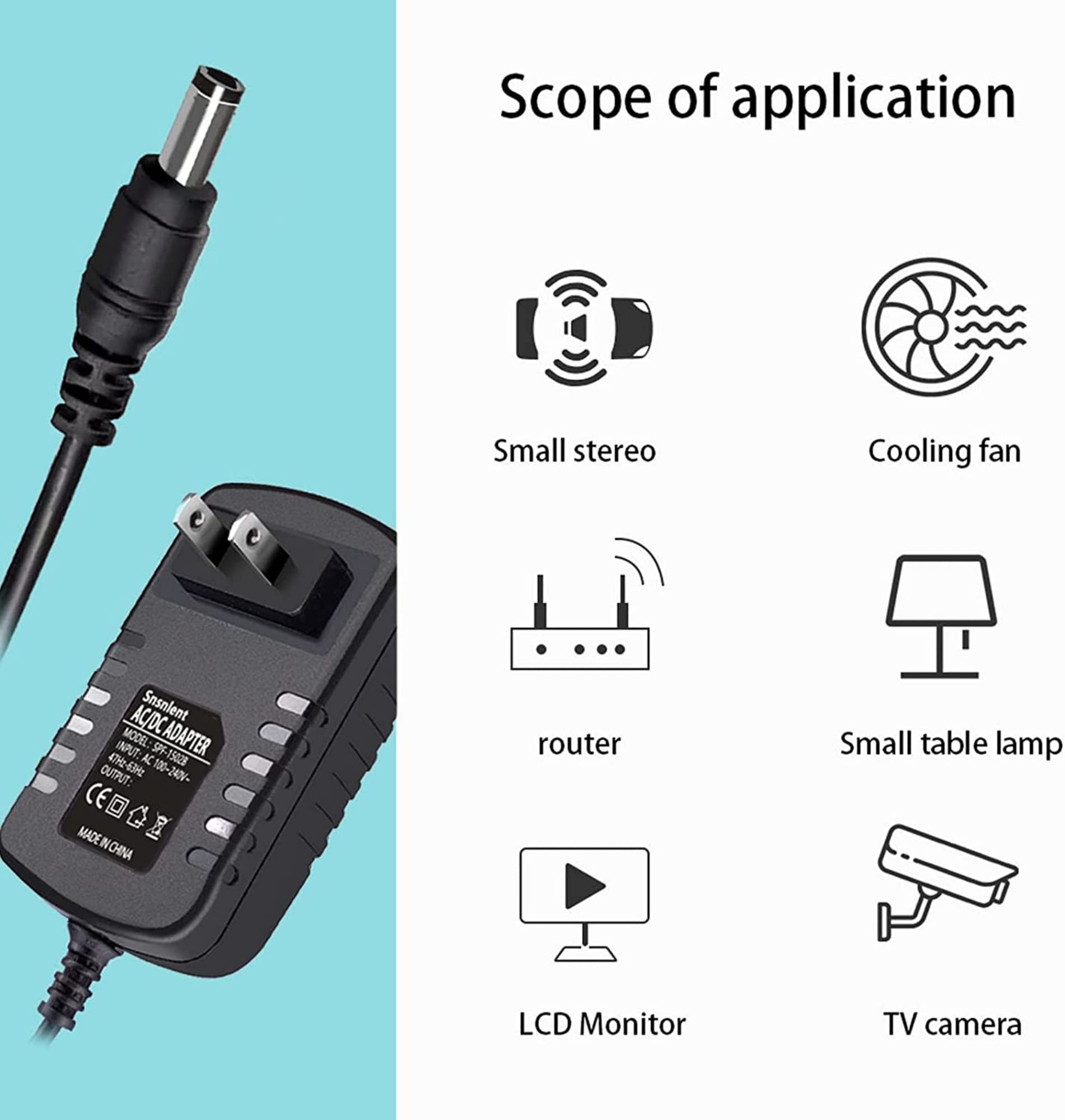 Dysead AC Adapter Compatible with Focusrite Scarlett 8i6 MOSC0001 H73492 Audio Interface Power PSU