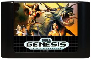 golden axe ii (sega genesis / mega drive) – reproduction video game cartridge